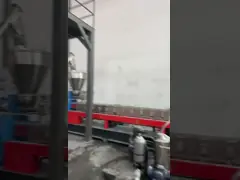 Air Cooled Twin Screw Extruder Pelletizing Plastic Screw Extruder Extrusion Granulator