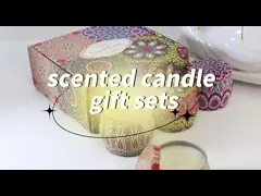 Soy Wax Birthday Candle Scented Luxury Scented Candle Gift Set