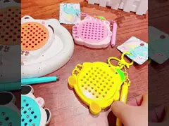 China Cute Cartoon Bag Toys Keychain Cat Decompression Steel Ball Keychain for sale