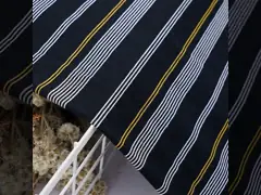 Healthy And Soft  Good Texture Cotton ​Striped Material Fabric For T-Shirt