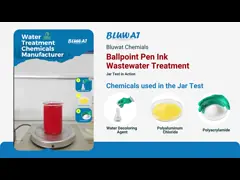 Efficient Ballpoint Pen Ink Wastewater Treatment | Bluwat Chemicals | Coagulants and Flocculants