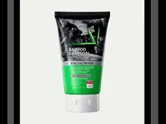 China OEM ODM Deep Cleansing And Whitening Bamboo Charcoal Scrub Facial Cleanser for sale