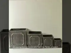 Sustainable Fiber Clay Planter for a Greener and Healthier Environment