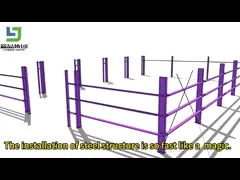 China Large Span Prefabricated Steel Warehouse High Strength Steel ISO Certified for sale