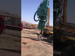 excavator pile driving vibration hammer