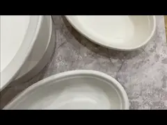 Cina Eco-friendly canna da zucchero usa e getta biodegradabile sostenibile in forno a microonde ovale insalate di ciotola zuppa di frutta in vendita