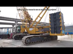 China Second Hand 200T Crawler Crane In Good Working Condition Hydraulic Crawler 1.5km/H - 3.0km/H for sale