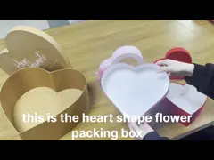 Customized factory luxurious heart-shaped flower gift box