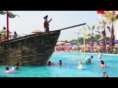 China Customized Aqua Park Equipment Fiberglass Pirate Ship , Outdoor Playground Sets for sale