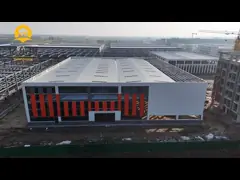 Cina Struttura in acciaio saldato magazzino H colonna in acciaio e tetto in lamiera unica in vendita