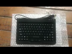 China IP67 Waterproof dustproof Industrial Silicone Backlit Keyboard + TouchPad 390g USB Vehicle-use -40℃ for sale