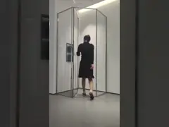 Shower room glass door partition stainless steel 304 material diamond type full frame