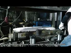 Stampo a compressione SMC per paraurti per autocarri leggeri, durata 500.000 colpi