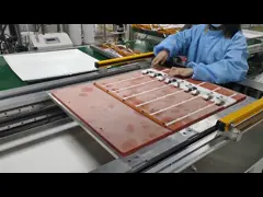 automatic soldering line for back-lit panel light
