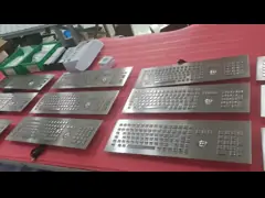 China IP65 / IK07 Panel Mount Keyboard Stainless Steel Industrial Keyboard 2 Keys Touch Pad for sale