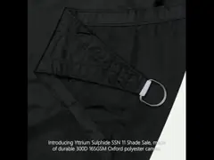 China 300D 165GSM Retractable Patio Gardenline Swimming Pool Shelter Polyester Oxford Canvas Sun Shade Sail for Shade Sails & Nets for sale