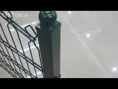 Cina Fence di filo di saldatura galvanizzato rivestito in PVC 10guage Forma di foro quadrato in vendita