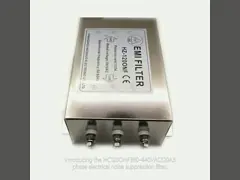 중국 380-440VAC 120A 3단계 전기 소음 억제 필터 55kw 주파수 인버터 판매용