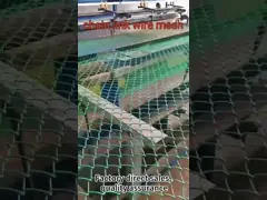 China 2.4m 3m Height 10m 20m Roll Chain Link Fence With Post Powder Coated for sale