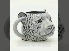 2025 Wholesale 3d Animal Decoration New Product Ceramic Coffee 3D Mug Cup