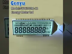 China White Backlight Custom LCD Screen HTN Segmented 28PIN Energy Meter LCD Display for sale