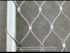 Cina 35mm*35mm 316L Griglia di filo a nodi 1.5mm Griglia di corda in acciaio inox in vendita