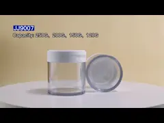 China Empty Eye Mask Bottle With Clamp Eco Friendly 120ml 150g 250g Round Clamshell Toner Cotton Pad Container Cosmetic Plastic Jar for sale