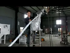 China oem Automatic Screw Powder Feeder Machine Stainless Steel Vibrating Inclined Conveyor Hopper with 4.5'' Diameter Auger Loader for Spices, Resin & Granular Materials 3m³/h Capacity 110V for sale