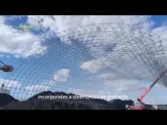 Struttura della griglia di acciaio Ingegneria Struttura della griglia per hangar, stadi