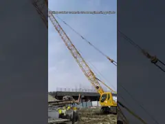Gute Anpassungsfähigkeit Gebraucht Crawler Crane 55 Tonnen XCMG Long Boom Crane 1,5 Km/h Fahrgeschwindigkeit