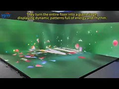 China Colorful Interactive LED Dance Floor Screen P3.91 For Christmas Decoration for sale