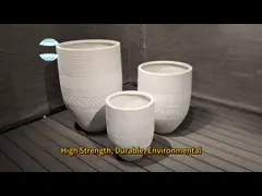 D450*H600 Fiber Clay Planter for Barbecue and Charcoal Oven Camping Burners
