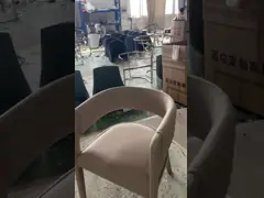 China Open Back Wood Arm Chair Ash Wood Fully Upholstered Legs For Hotel Use for sale