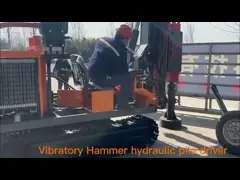 Guardrail Pile Driver Machine Hydraulic Static Pile Driver Vibration Hammer Pile Drilling Rig