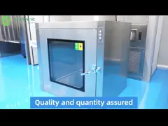 Προσαρμοσμένο ανθεκτικό από ανοξείδωτο χάλυβα καθαρό δωμάτιο πέρασε από το παράθυρο