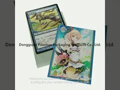 Durable Custom Art Sleeves – Clear or Printed, 66x91mm, Tear-Resistant, Perfect for Card Protection