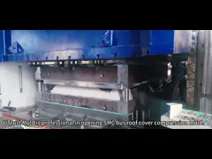 China SMC Compression Mold for Bus Roof Cover P20 Material 500000 Shots 30-35S Cycle Time for sale
