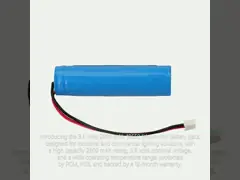 3.6V 2600mAh 18650 Lithium Ion Battery Pack for Industrial and Commercial Lighting Solutions