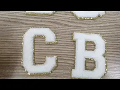 Etichette per vestiti con patch ricamati per asciugamani