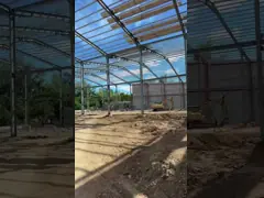 China Factory Fabrication Price High Rise Prefabricated Steel Structure Construction for Peb Metallic Warehouse Workshop Hangar Shed Building for Garage/Hangar for sale