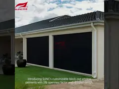 Customizable Blockout Window Pelmets with 5% Openness Factor and Optional Design
