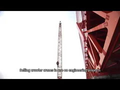 China 96m Max Luffing Jib Length 350T Crawler Mounted Crane With 8500N.M Max Torque And 298kW Engine Power for sale