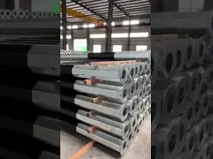 Octagonal Power Poles with Conical Baseplate