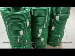 Polyurethane Rough Round Belts, 18mm 88A Shore Hardness Light Green Color