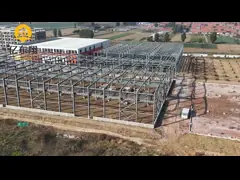 China Customizable Steel Structure Building Warehouse Wide Span Metal Buildings for sale