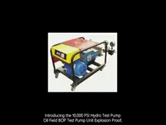 China 10000psi Hydro Test Pump Oil Field Bop Test Pump Unit Explosion Proof for sale