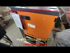 How is the KUKA smartpad bracket installed