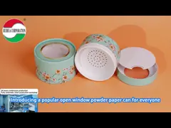 China Fixing Makeup Powder Puff Loose Powder Paper Tube Box Cosmetic Puff Box Skin Care Makeup Shaker Lid Paper Tube for sale