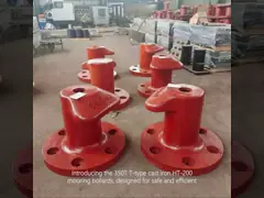 350T Tee Type Cast Iron HT200 Mooring Bollards Cast Iron Mooring Bollards Boat Mooring Bollards Canal Mooring Bollards Jetty Bollards Pier Bollards Stainless Steel Boat Bollards Polished Ship docking