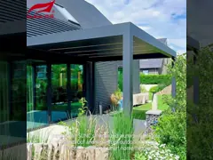 Remote Control and Smart Home Integration Aluminum Perforated Sheet for Pergola in Grey Color